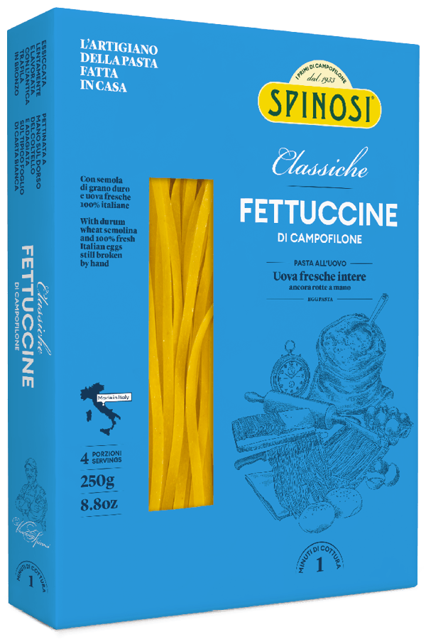 Spinosi Fettuccine Egg Pasta, 8.8 oz (250 g), Italian Pasta ...